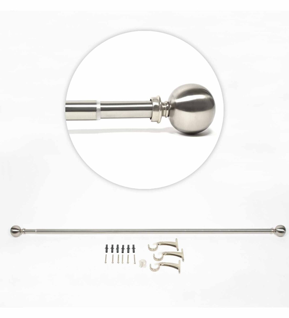 Stainless Steel Curtain Rod Stainless Steel Cage Eyelet Curtain Pole