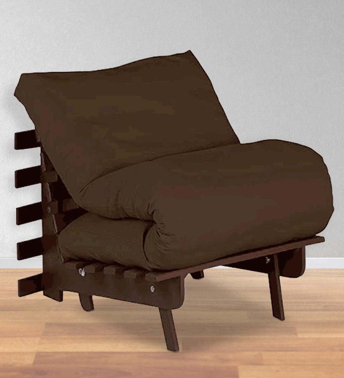 Buy Single Futon with Mattress in Chocolate Colour at 33% OFF by ...
