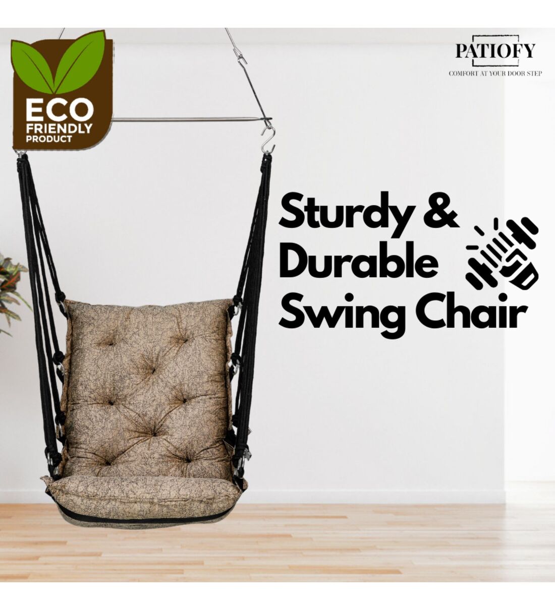 Buy Fabric Swing in Beige Colour by Patiofy Online - Swings - Swings ...