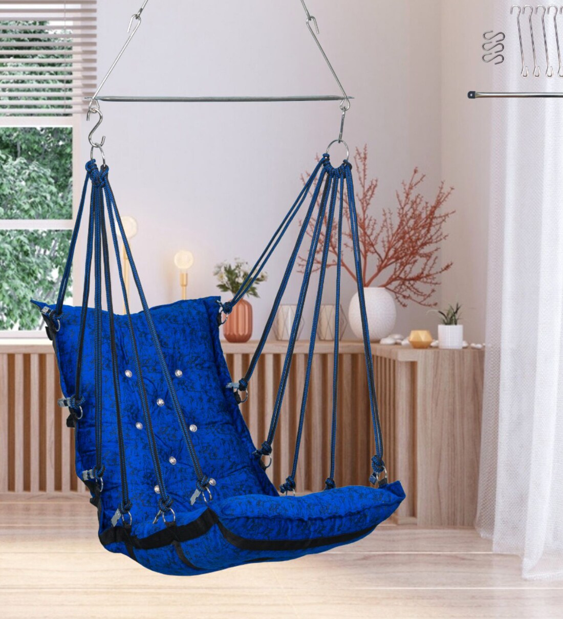 Buy Fabric Swing in Darkblue Colour at 100% OFF by Patiofy | Pepperfry