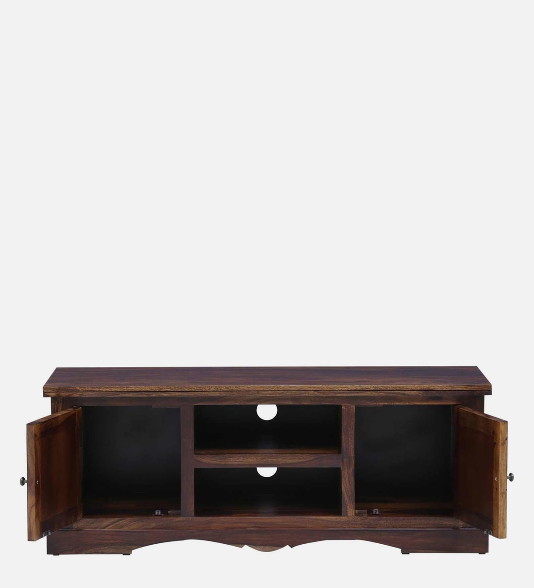 Buy Siramika Sheesham Wood TV Console in Provincial Teak Finish for TVs ...