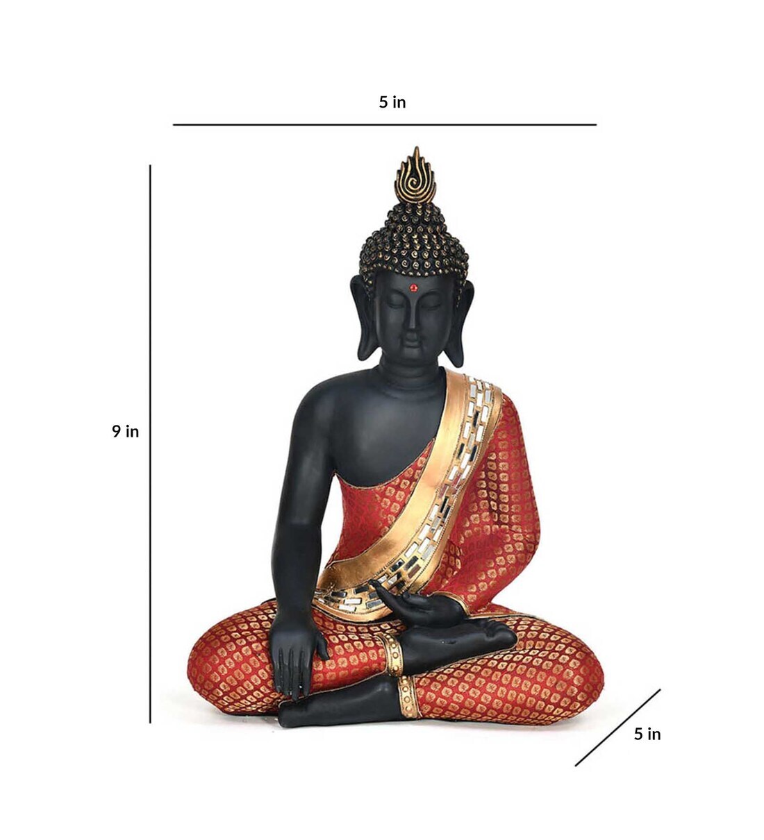 Buy Sitting Maha Bodhi Polyresin Human Figurine by @home Online - Human ...