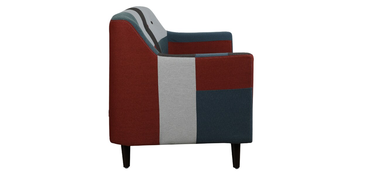 Buy Fernand Fabric 2 Seater Sofa In Red Multicolour By Casacraft Online ...
