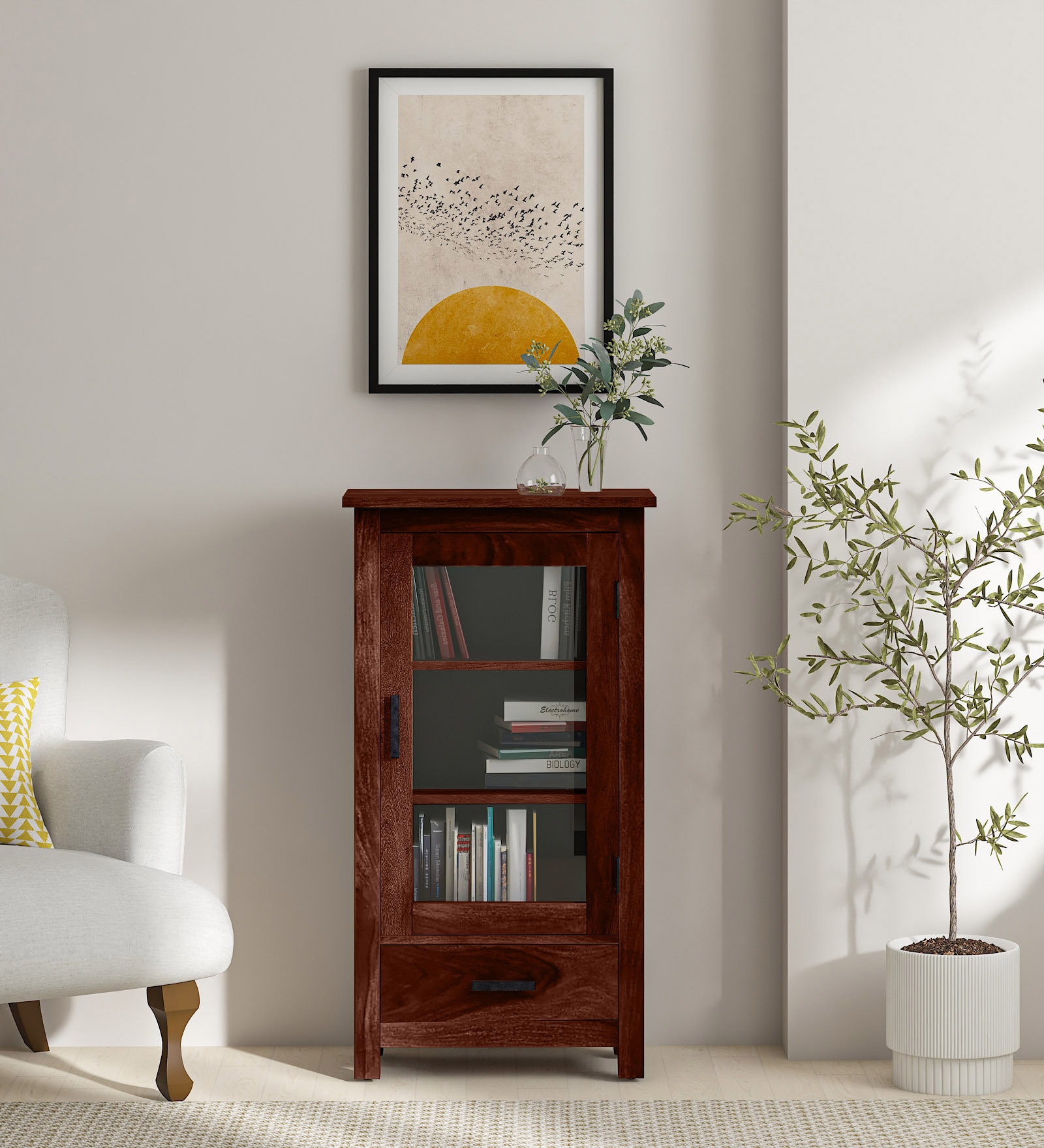 Buy Siena Sheesham Wood Book Case in Honey Oak Finish at 32% OFF by ...