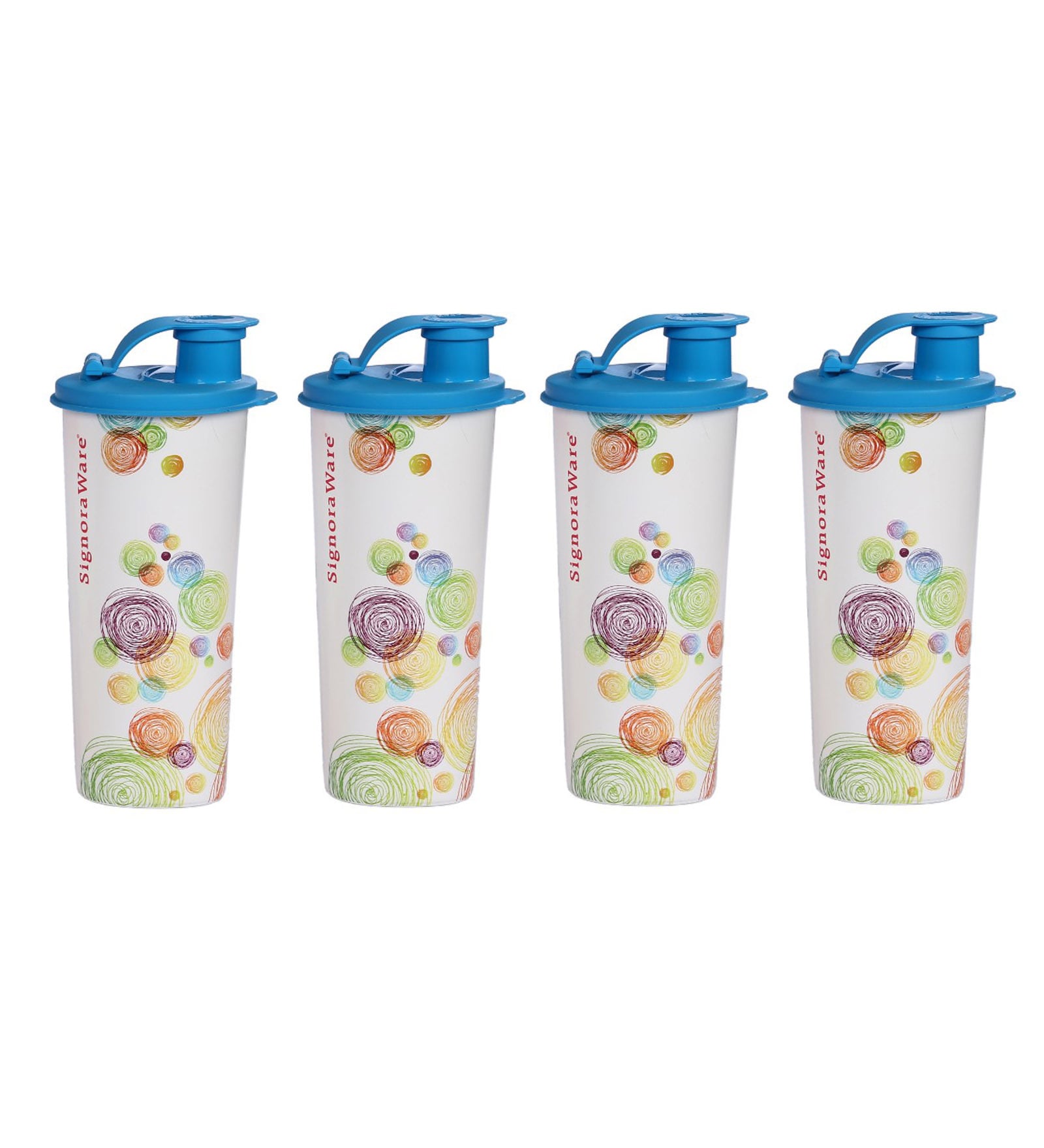 Buy Signoraware Velvet Stylish Jumbo Blue Plastic 500 ML Sippers - Set ...