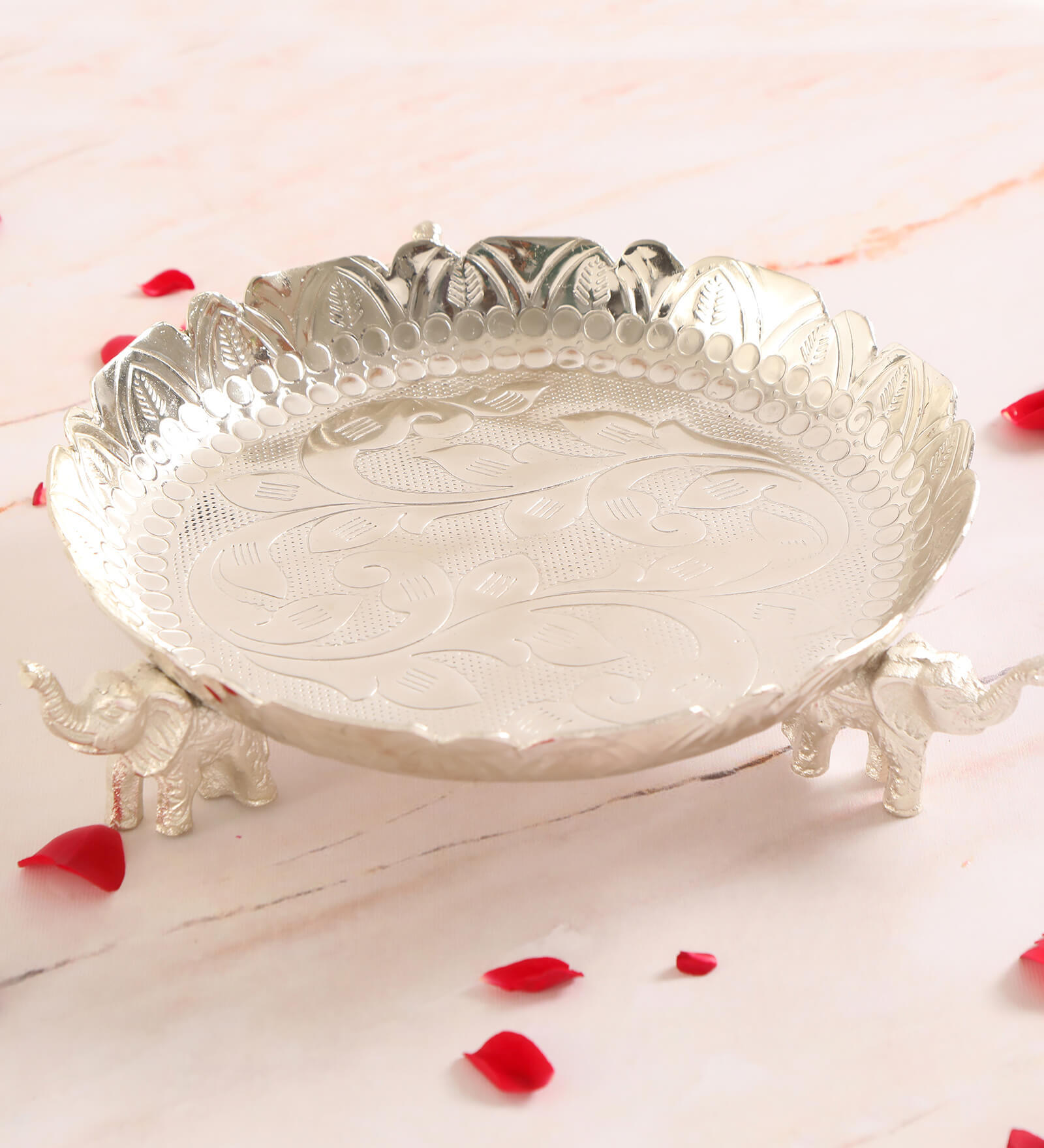 Buy Silver Aluminium 10 Inch (Set of 3) Appetizer Platters at 60% OFF ...