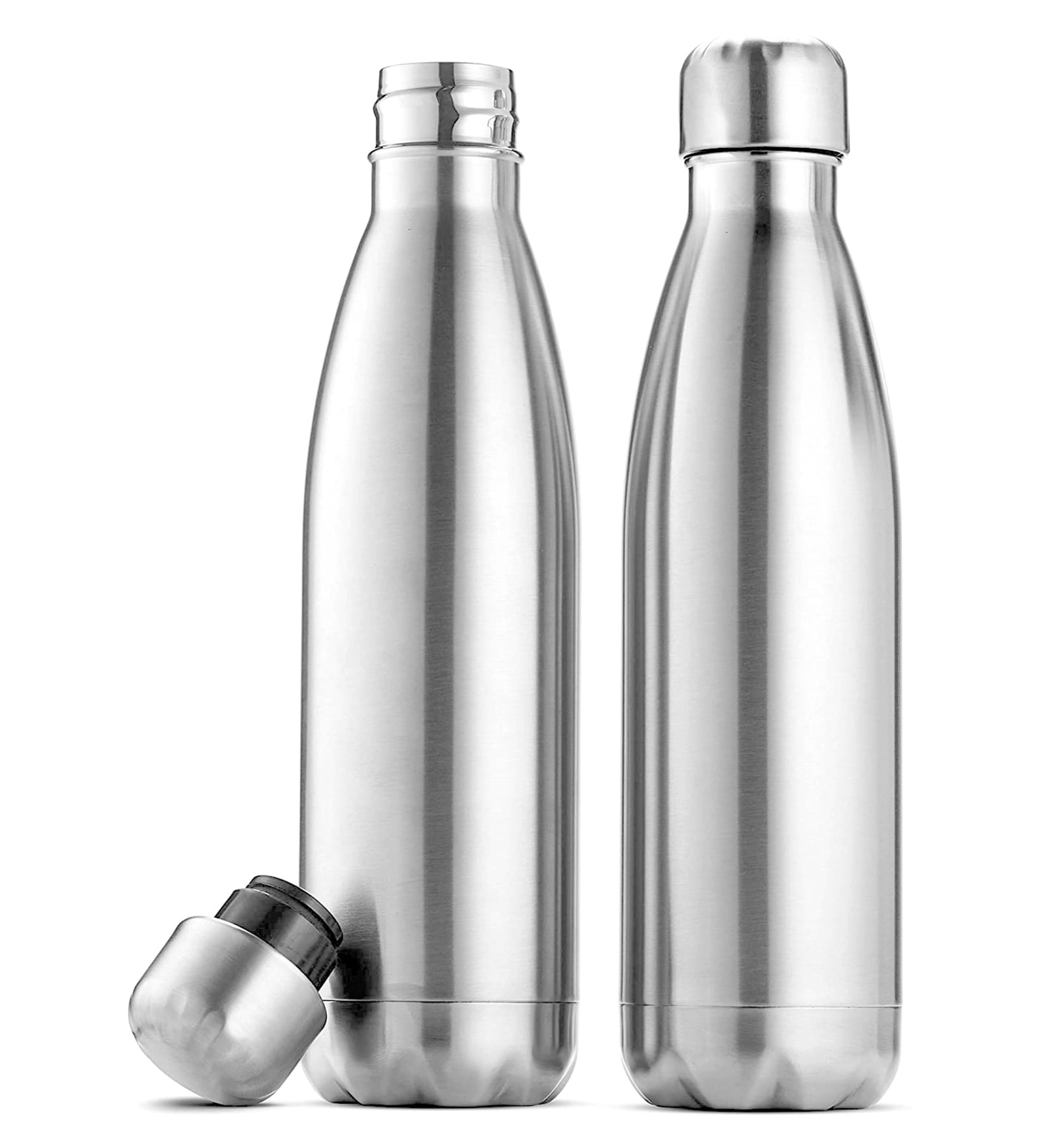 Buy Silver 750Ml Insulated Stainless Steel (Set Of 2 ) Water Bottle at ...