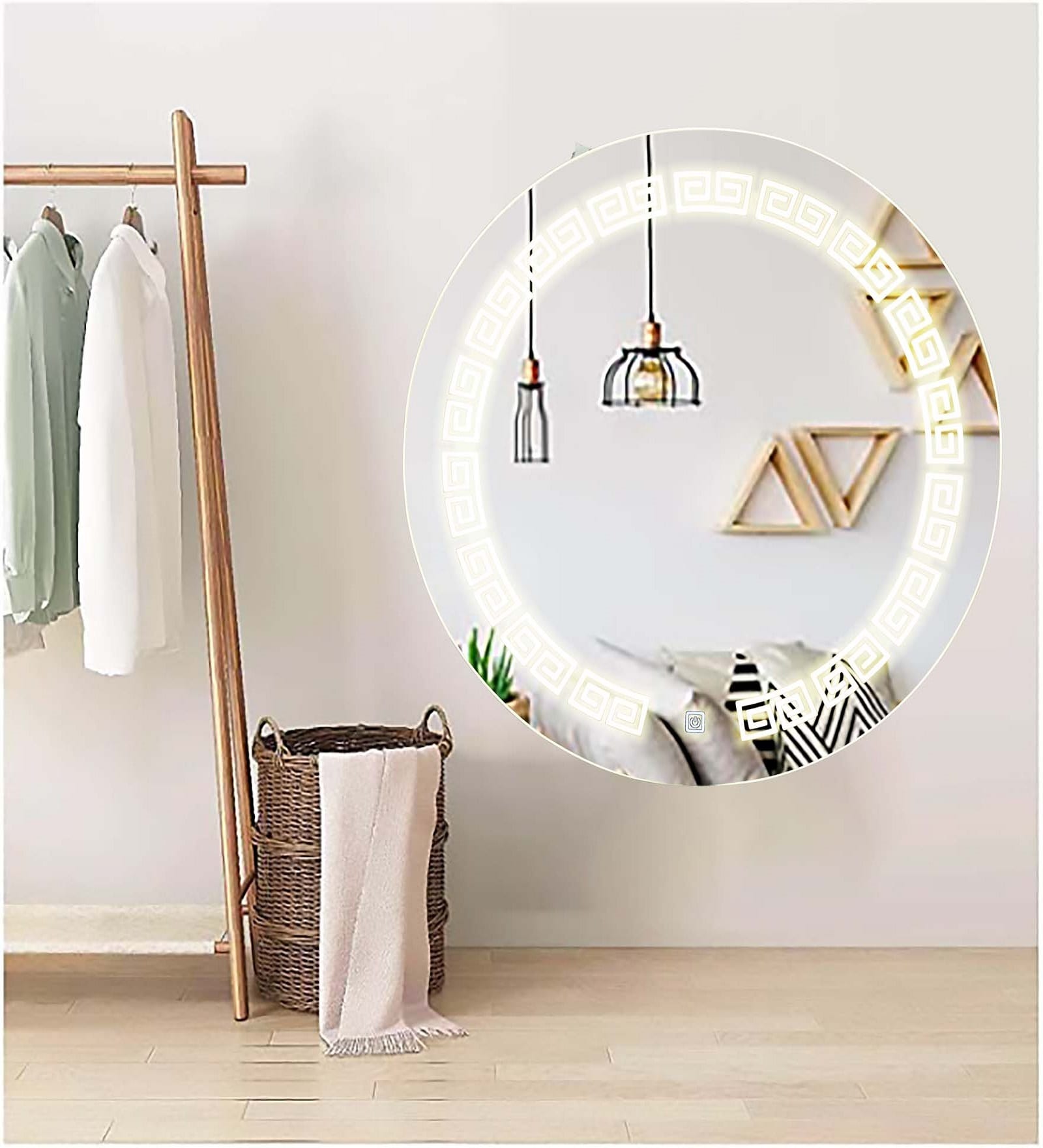 Buy Silver Round Shape LED Wall Mirror at 38% OFF by K K Glass ...