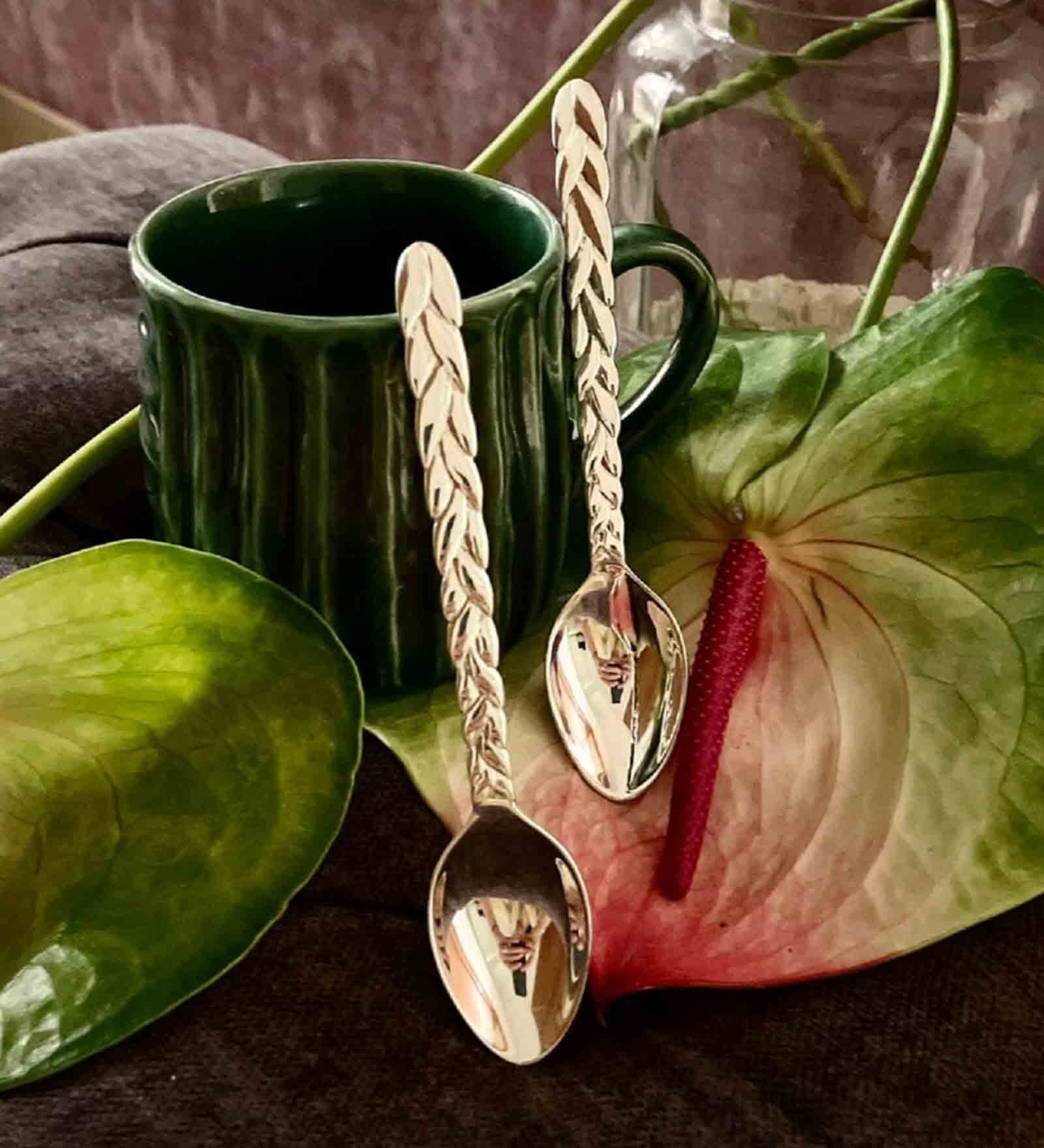 Buy Silver Plated Tea Spoon Gifting Set of 2 at 14% OFF by Krysaliis ...