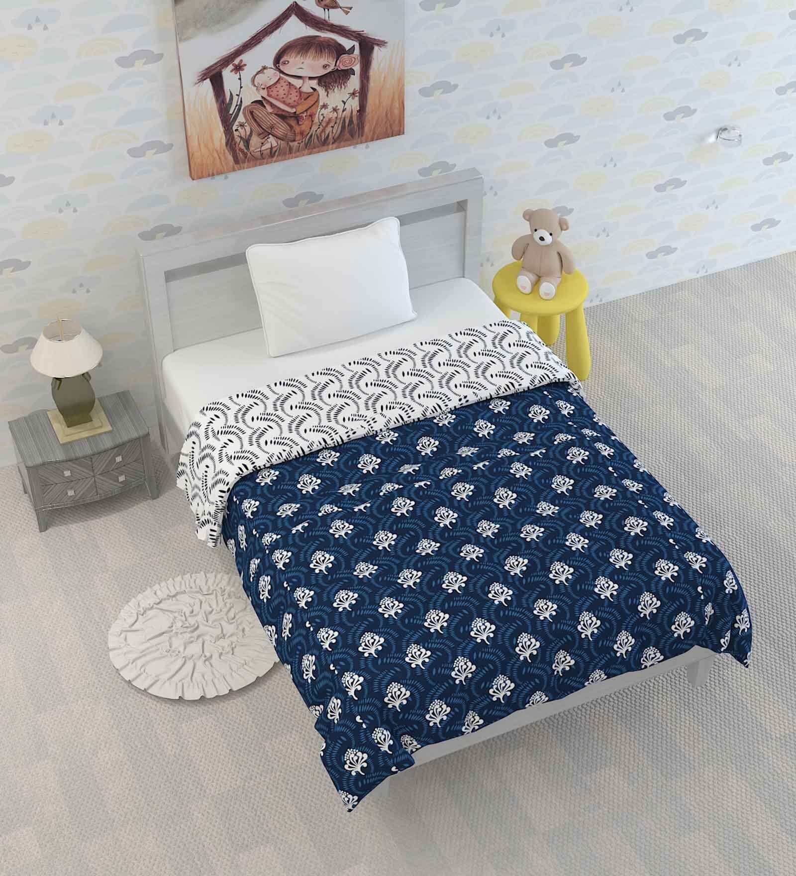 Buy Blue Polyester 120 GSM Single Bed Kids Dohar at 59% OFF by Divine ...