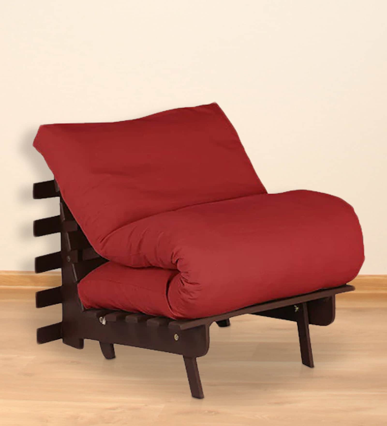 Buy Single Futon with Mattress in Red Colour at 33% OFF by Auspicious ...