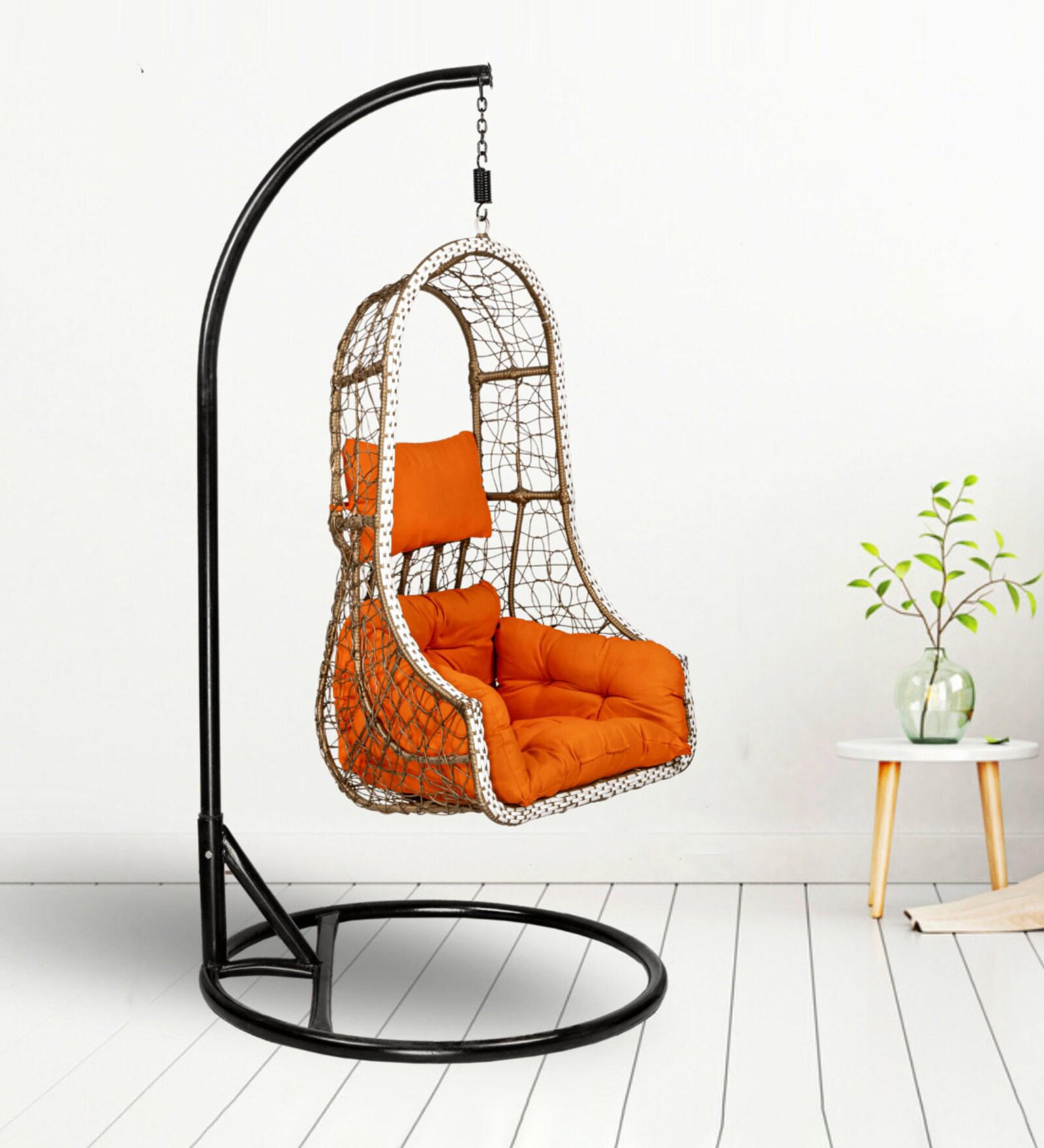 Buy Sikar Wicker Swing in Honey & Orange Colour at 4% OFF by Swingzy ...