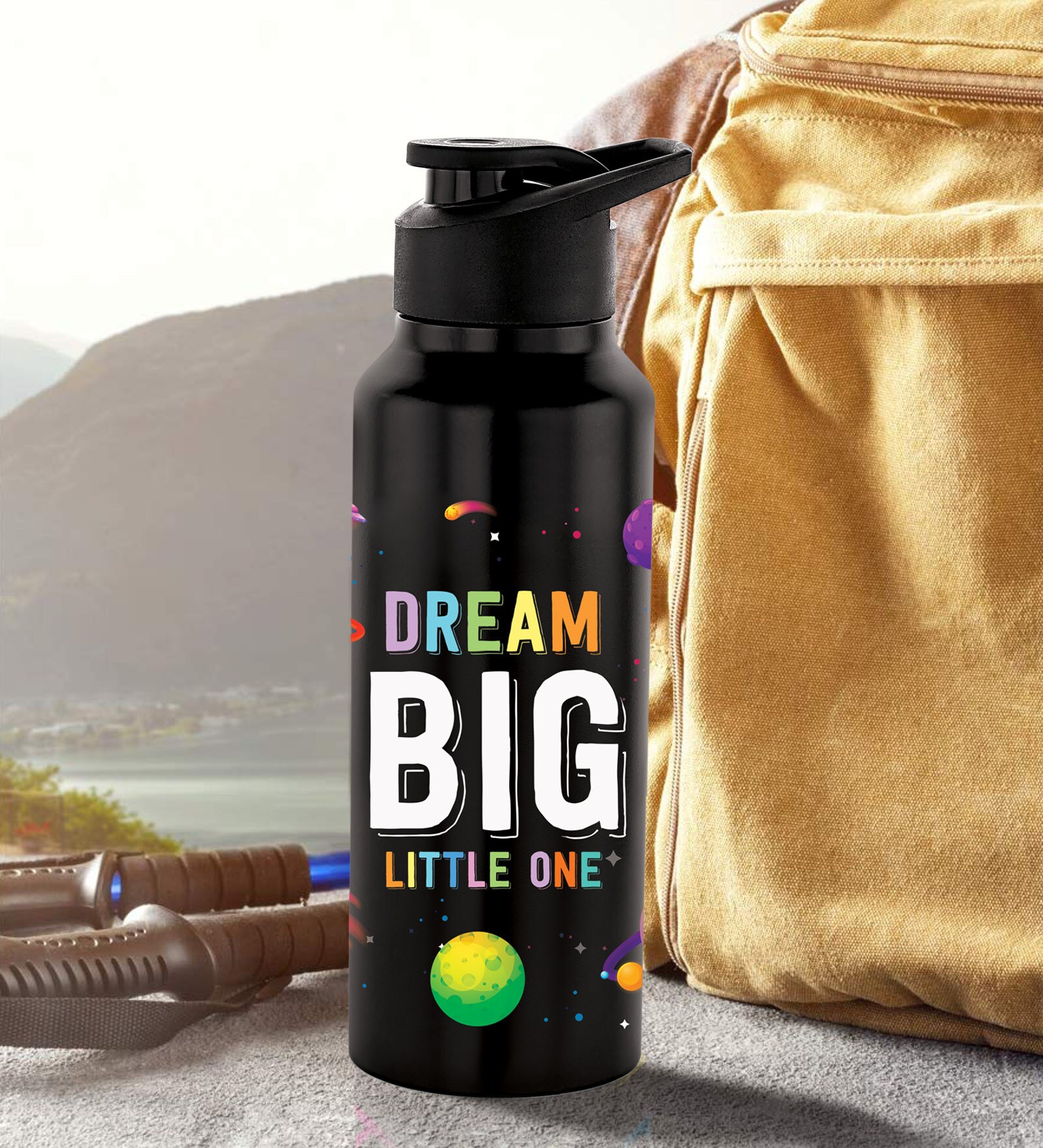 Buy Single Walled 750 ml Black Stainless Steel Sipper at 70% OFF by ...