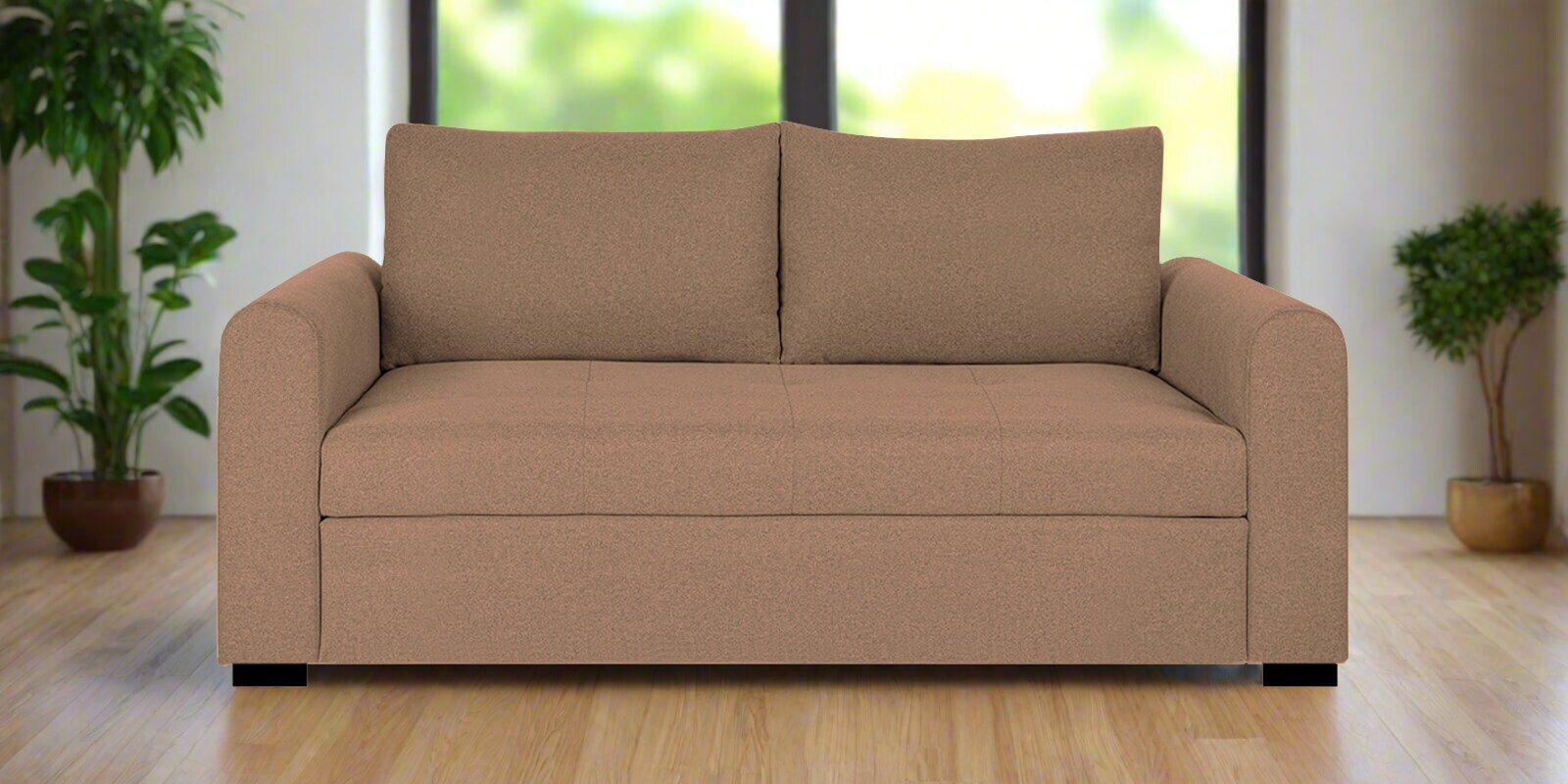 Buy Sigma Fabric 2 Seater Sofa In Cosmic Beige Colour at 44% OFF by ...