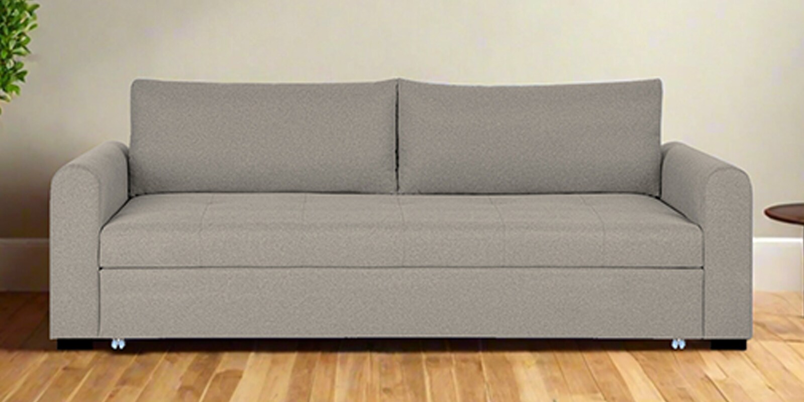 Buy Sigma Fabric 3 Seater Convertible Sofa Cum Bed In Lit Grey Colour at 14% OFF by Febonic ...