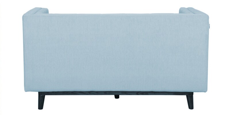 Buy Fermin Fabric 2 Seater Sofa In Ice Blue Colour By Casacraft Online ...