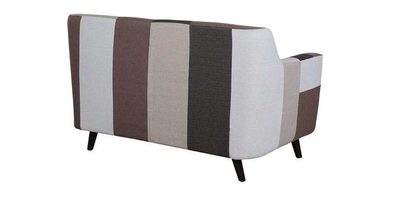 Buy Fernand Fabric 2 Seater Sofa In Brown Blocks By Casacraft Online ...