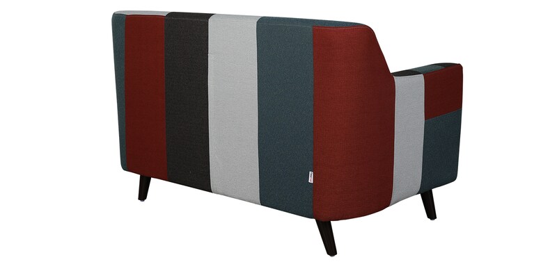 Buy Fernand Fabric 2 Seater Sofa In Red Multicolour By Casacraft Online ...