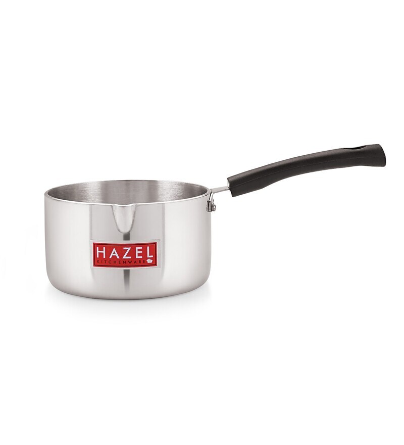 Buy Silver Aluminium Induction Base 2.4 Ltrs Sauce Pan by Hazel Online ...