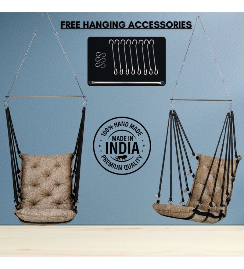 Buy Fabric Swing in Beige Colour by Patiofy Online - Swings - Swings ...