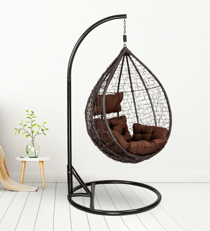 Buy Beawar Metal Swing in Brown Colour by Swingzy Online - Swings ...