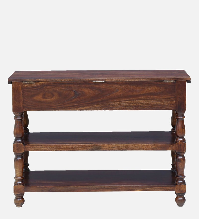 Buy Siramika Sheesham Wood Console Table In Provincial Teak Finish ...