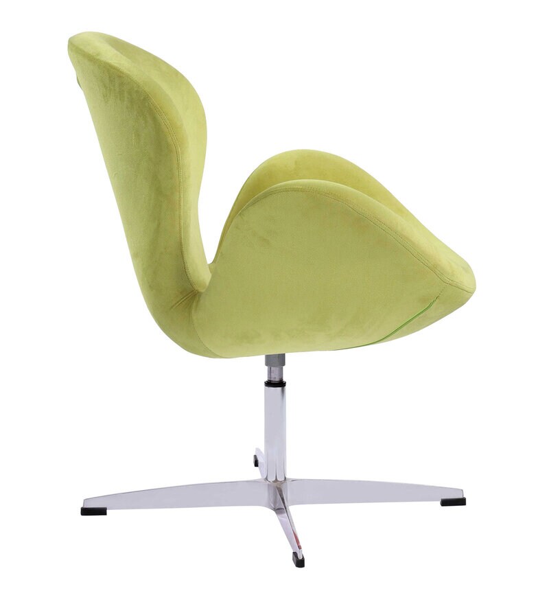 Buy Siri Fabric Lounge Chair in Green Colour Online - Full Back Lounge ...