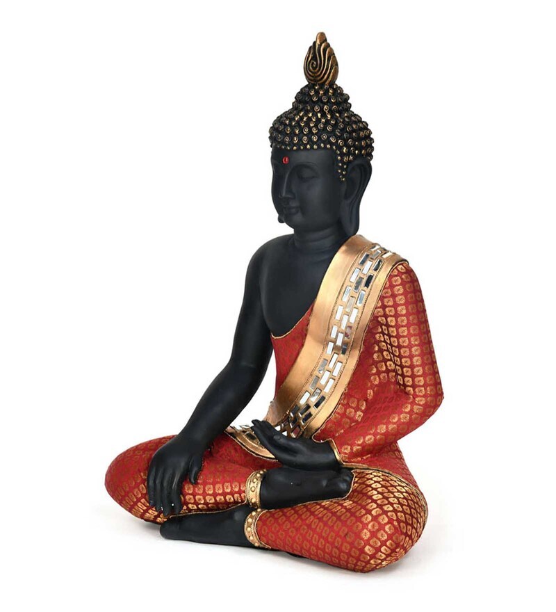 Buy Sitting Maha Bodhi Polyresin Human Figurine by @home Online - Human ...