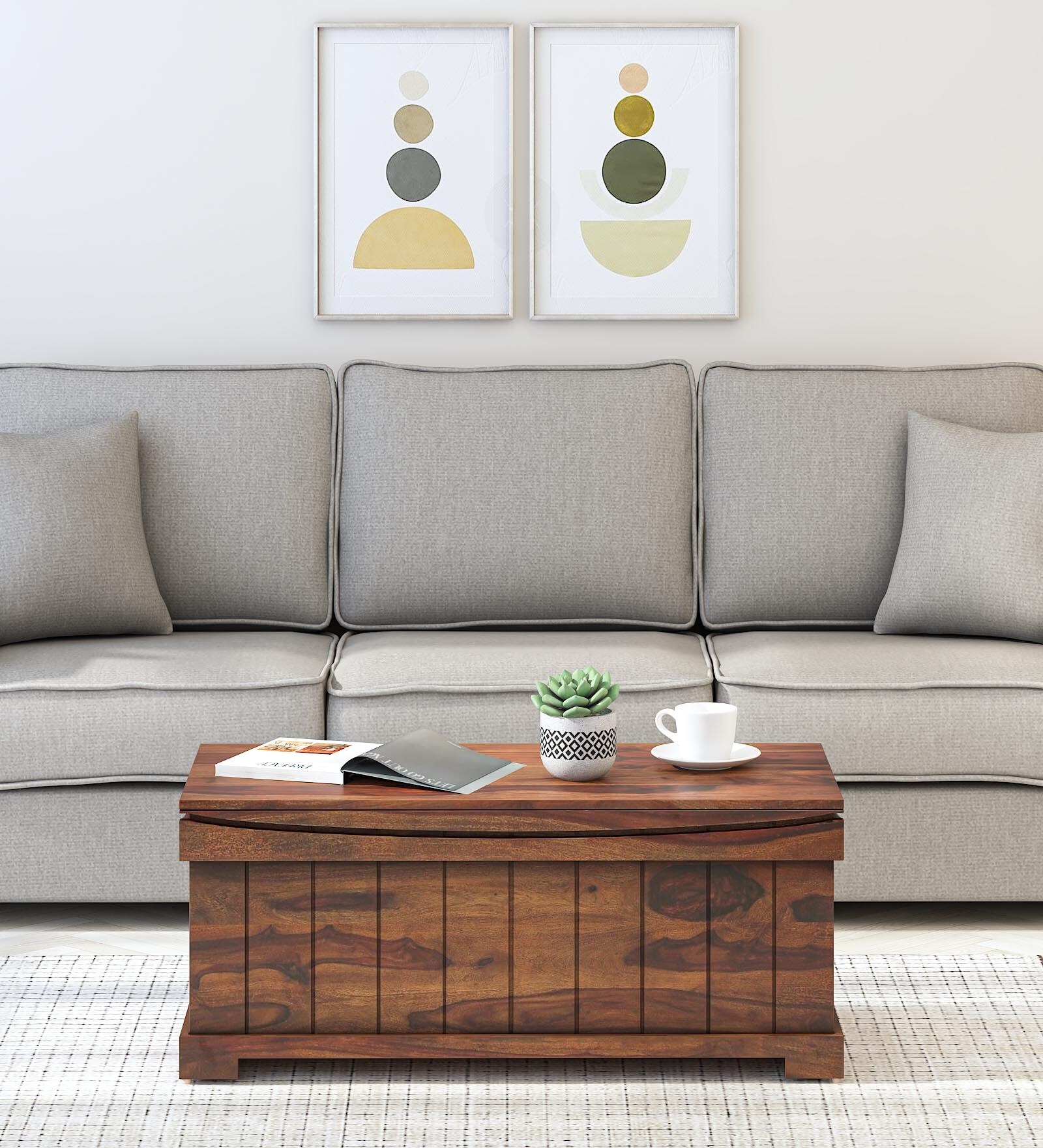 Buy Skibby Sheesham Wood Trunk in Provincial Teak Finish at 21% OFF by ...