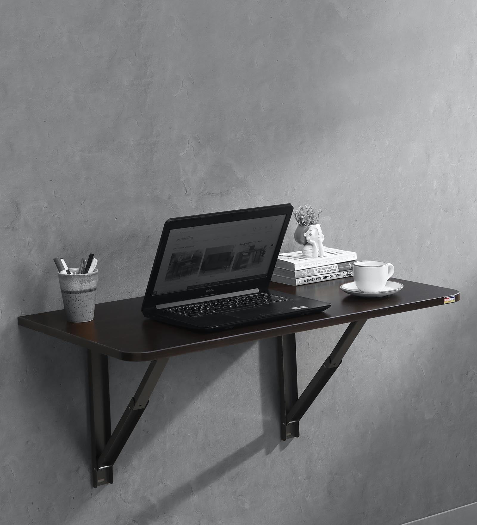 Buy Sky Wall Mounted Large Multipurpose Table in Wenge Finish at 57% ...