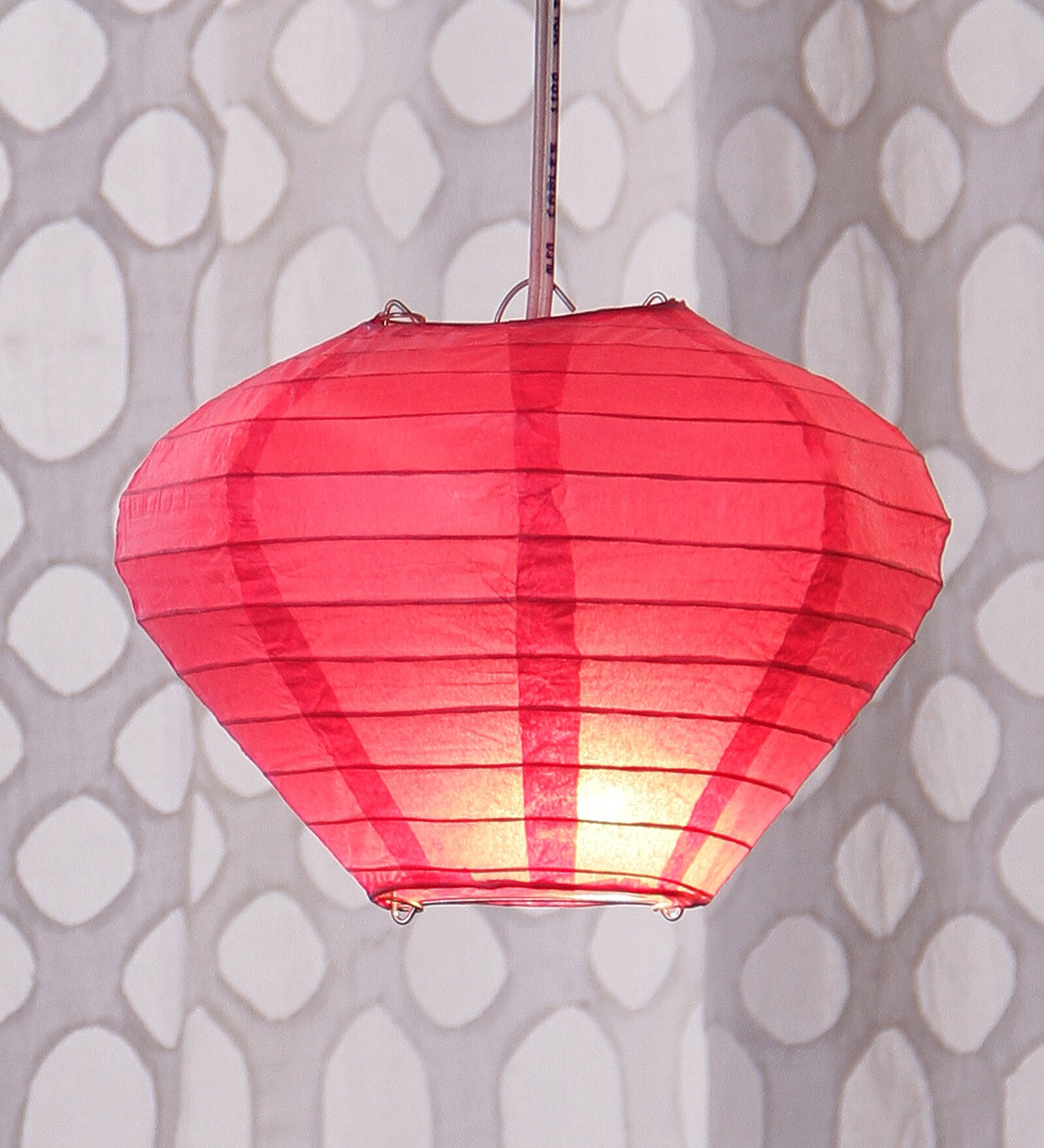Buy Pink Diamond Paper Lantern by Skycandle Online - Table Lanterns ...