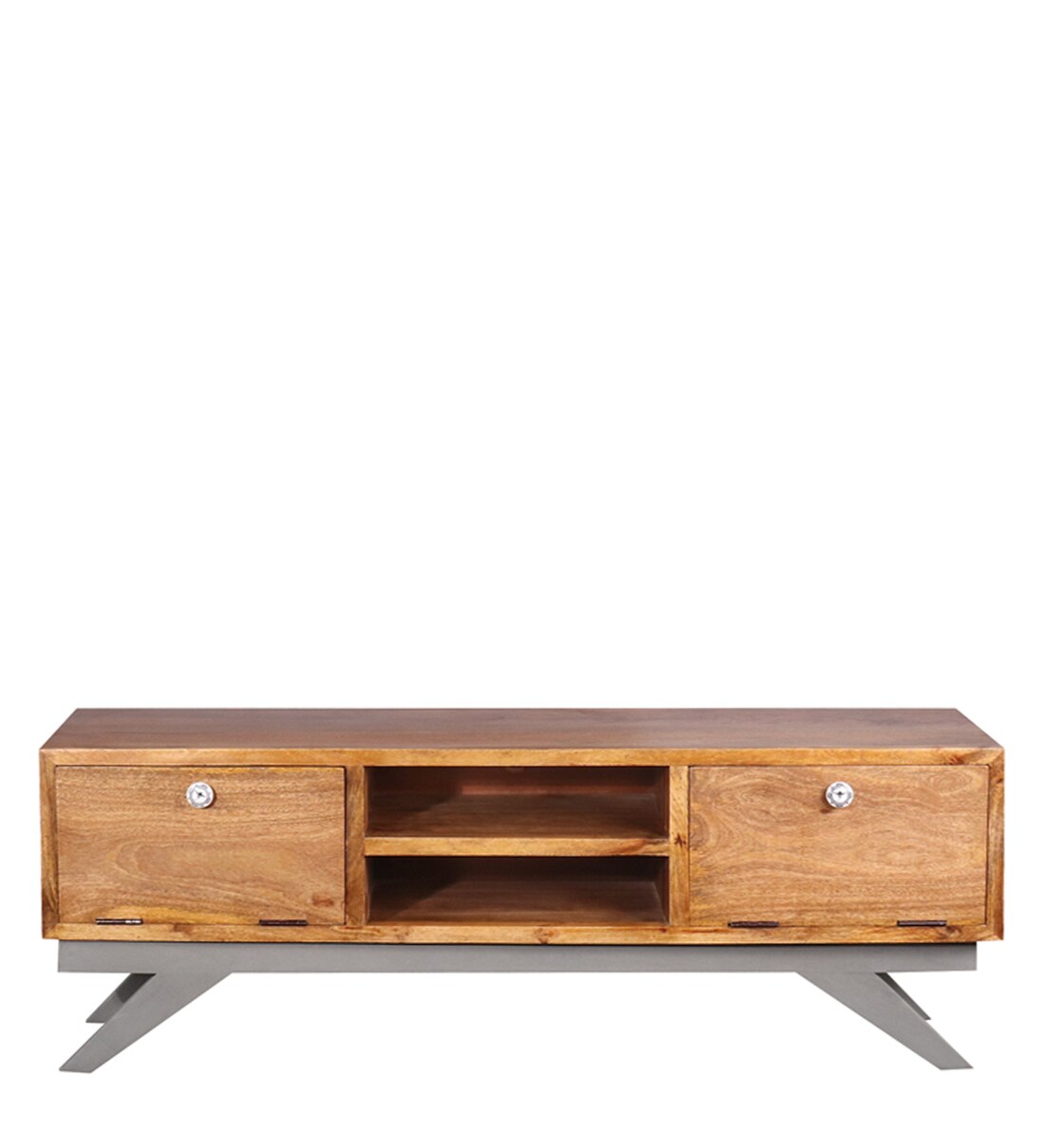 Buy Slate TV Console for TVs up to 43\ In Teak Finish By Fabuliv Online ...
