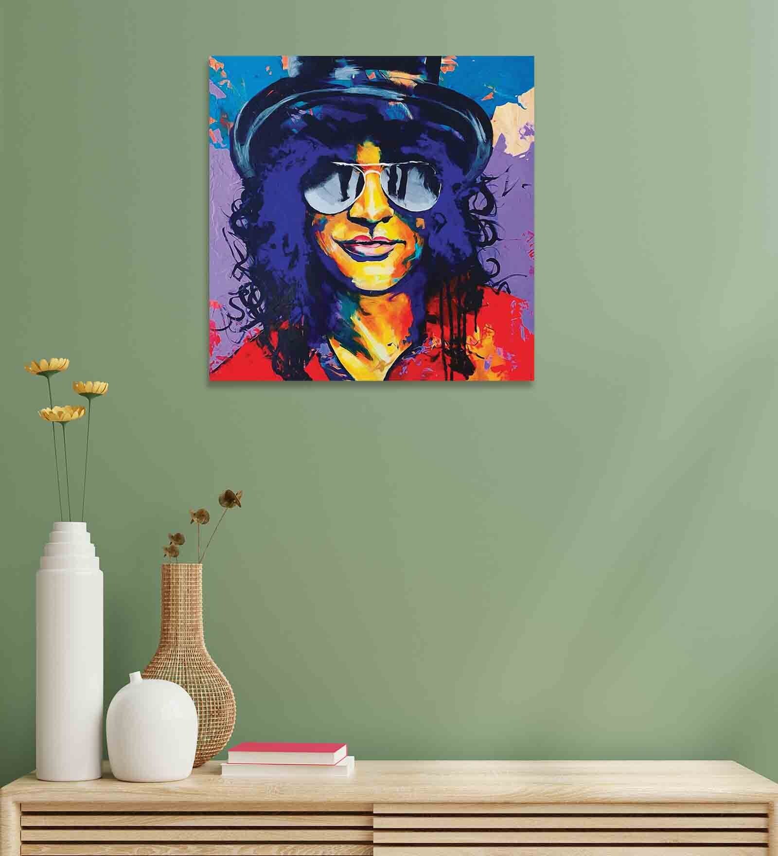 Buy Slash Blue Teak Wood Canvas Art Print at 14% OFF by Da Monica ...