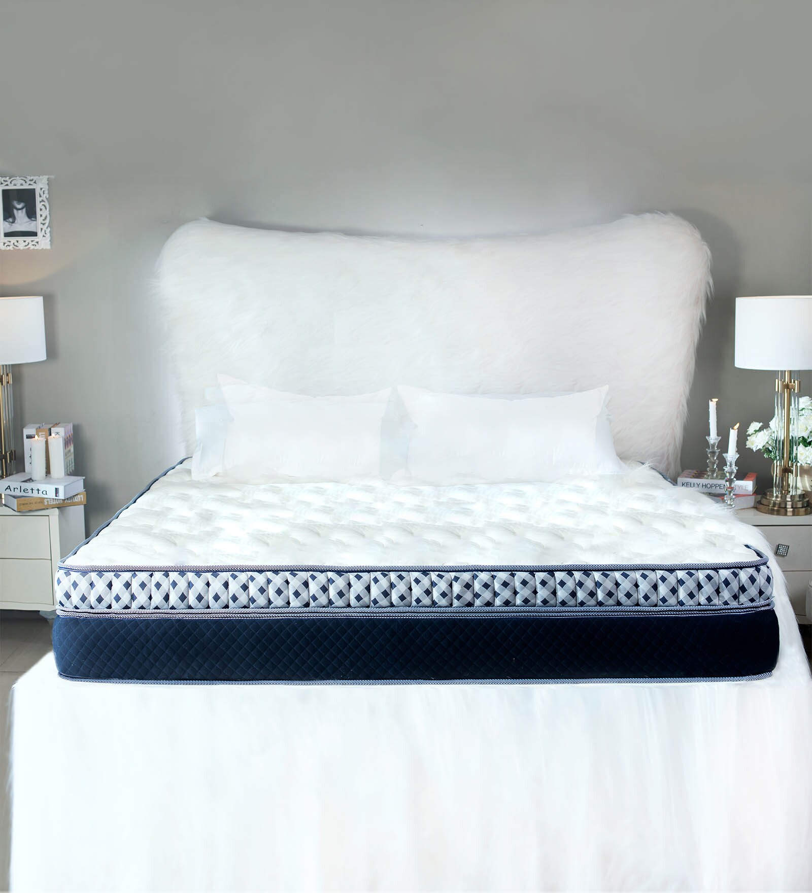 Buy Sleep Sense 8 Inch Bonnell Spring & Latex Foam & Memory Foam ...