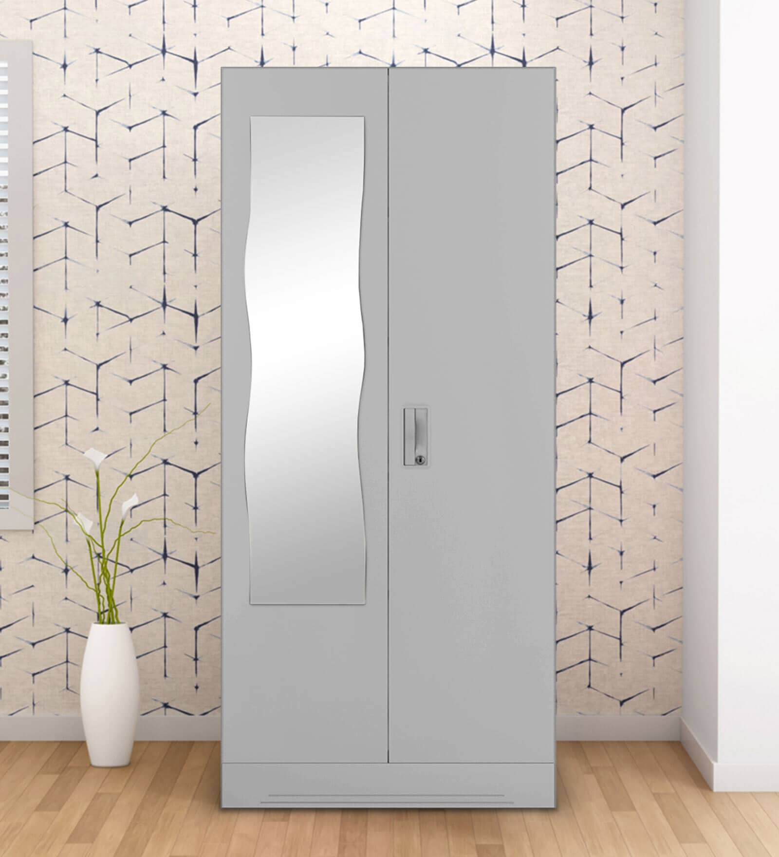 Buy Slimline Metal 2 Door Almirah in Royal Ivory Colour at 22% OFF by ...