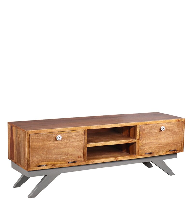 Buy Slate TV Unit for TVs up to 43\ With 2 Cabinets & 1 Wall Shelf In ...