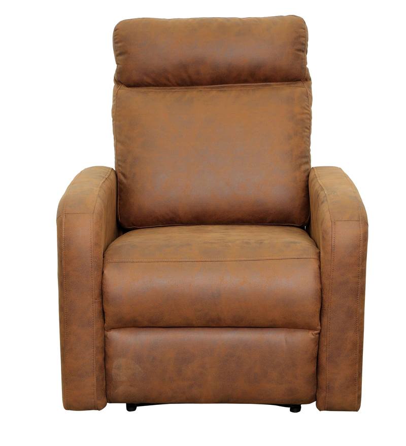 Buy Sleek 1 Seater Recliner in Brown Colour by Star India Online ...