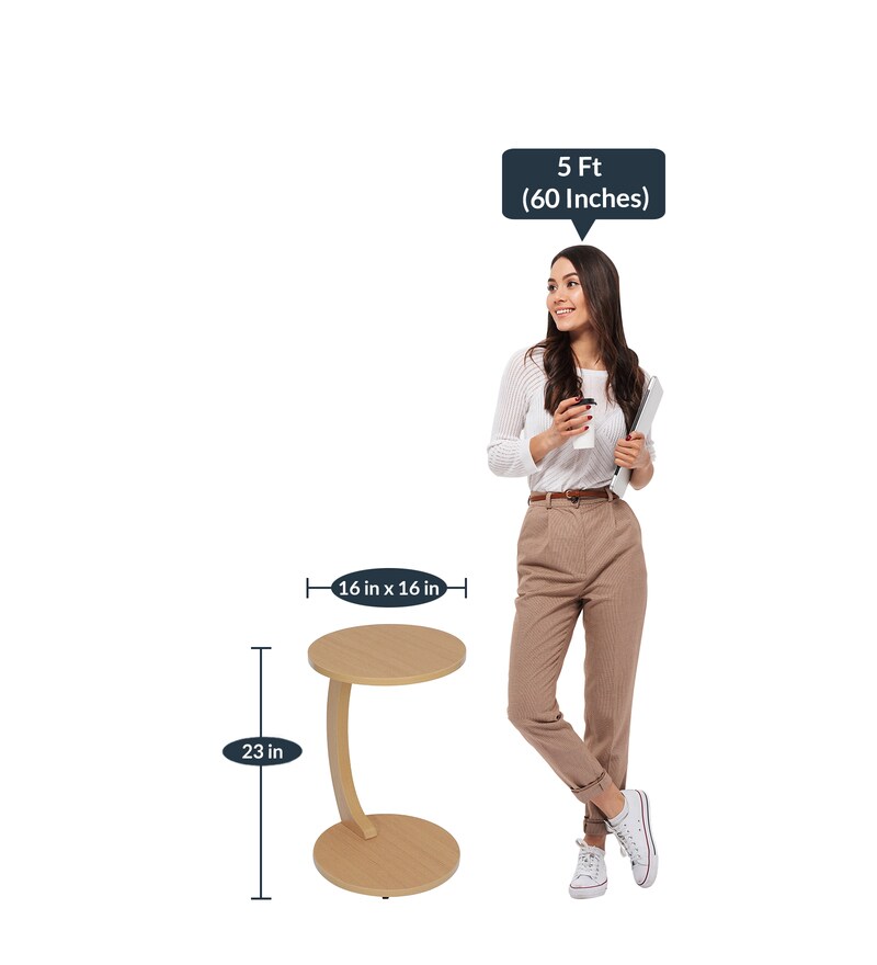 Buy Sleek Portable End Table in Red Oak finish by Atmosphere Online ...