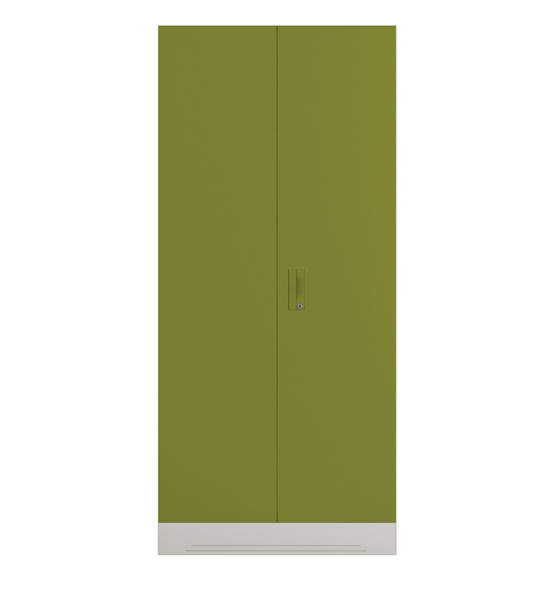 Buy Slimline 2 Door Almirah In Green Colour by Godrej Interio Online ...