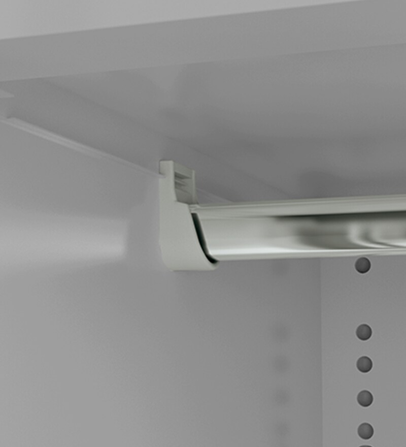 Buy Slimline Metal 3 Door Almirah in Royal Ivory Colour by Godrej ...