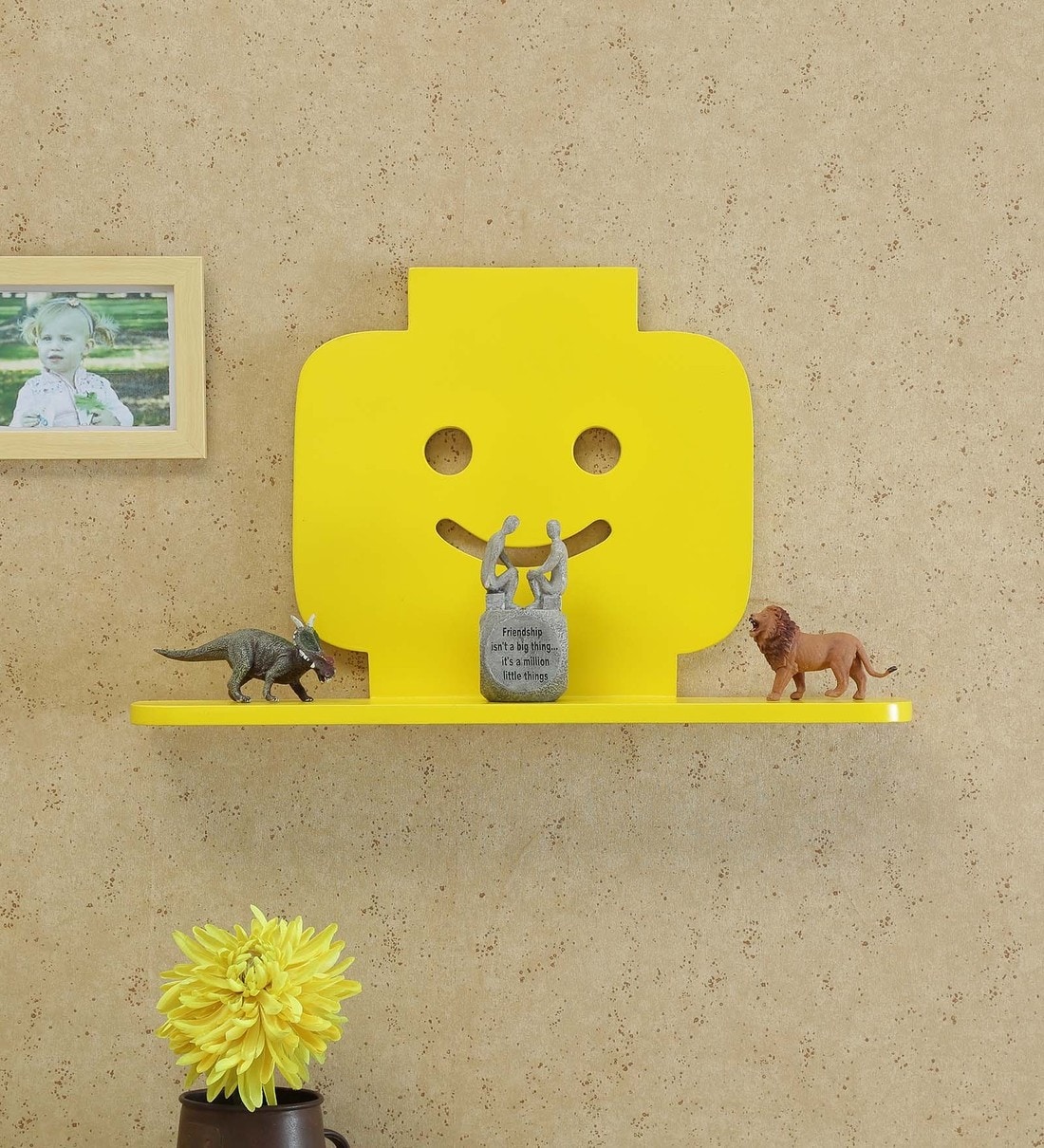 Buy Engineered Wood Smiley Design Wall Shelf By Artypillar at 40% OFF ...