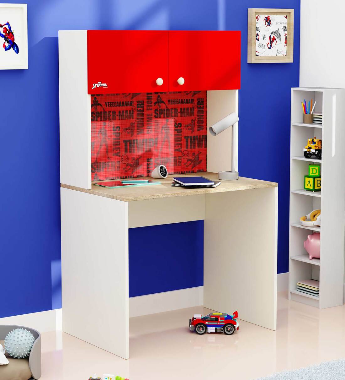 Buy Smooth Sail Spiderman Kids Study Table in White Colour at 30% OFF ...