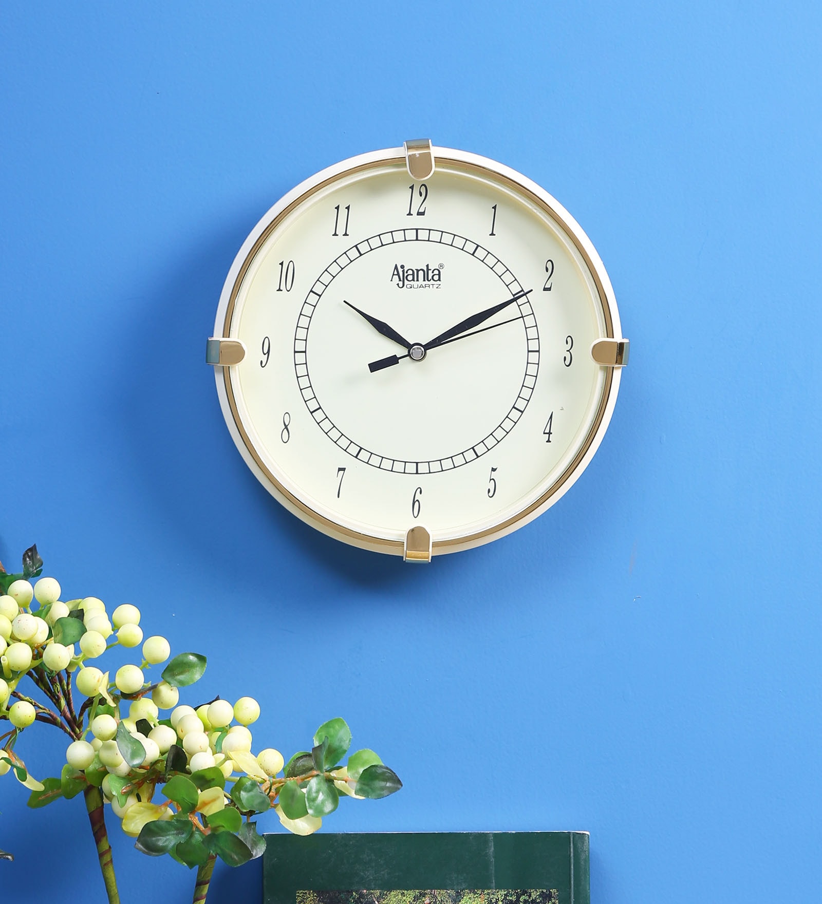 Buy Cream Plastic Contemporary Wall Clock By Ajanta at 100% OFF by ...