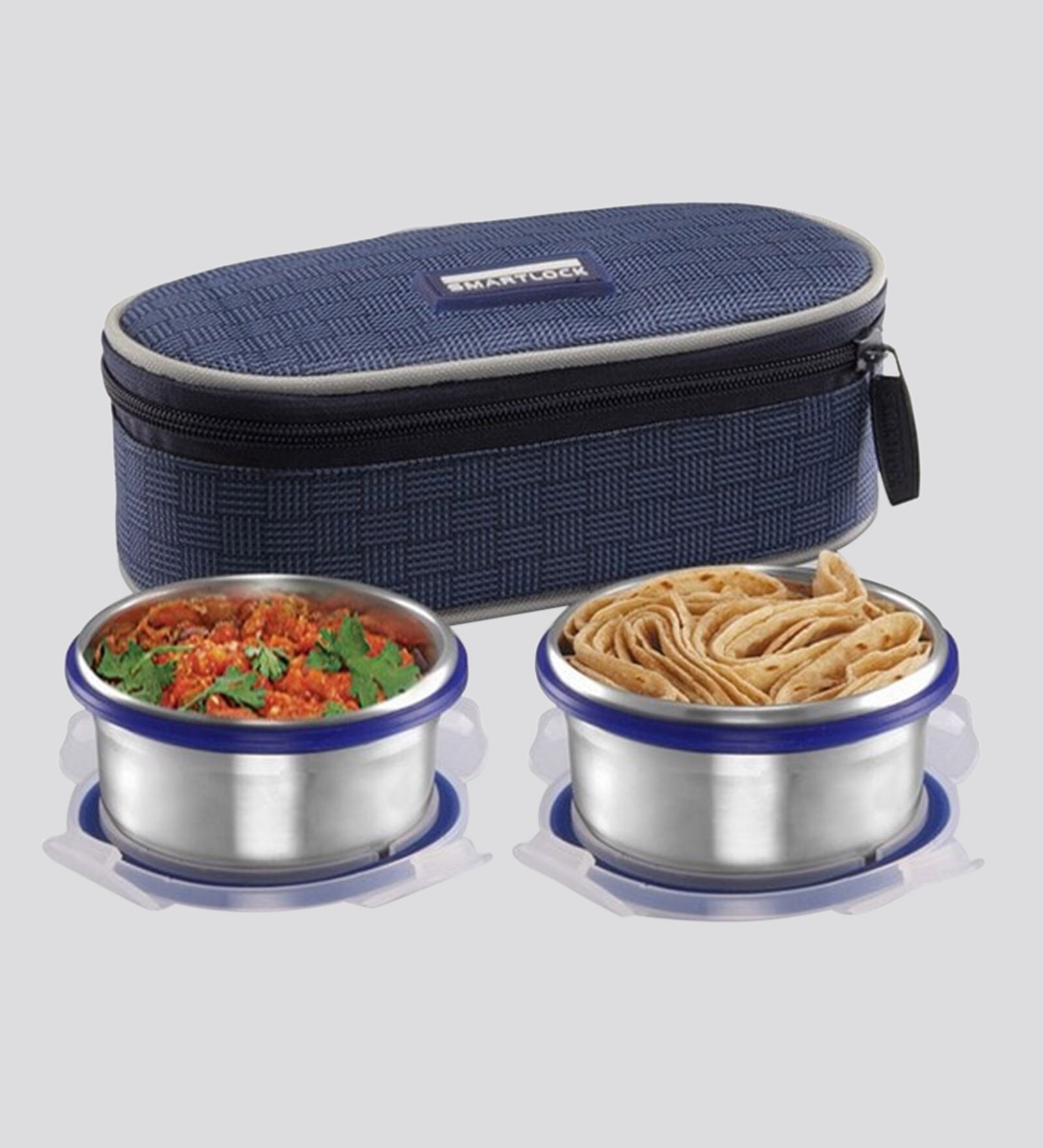 Buy Stainless Steel 200 ML Tiffin Bag - Set Of 2 Online - Tiffin Bags ...