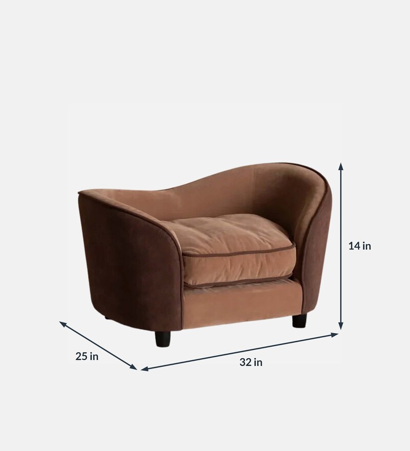 Buy Medium Pet Sofa In brown By Dogily Online - Dog Beds - Dog Beds ...