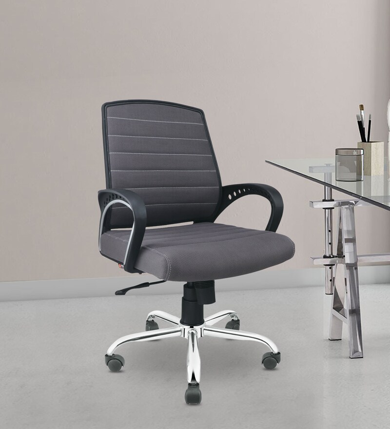 Buy Smart Fabric Ergonomic Chair in Grey Colour Online - Ergonomic ...