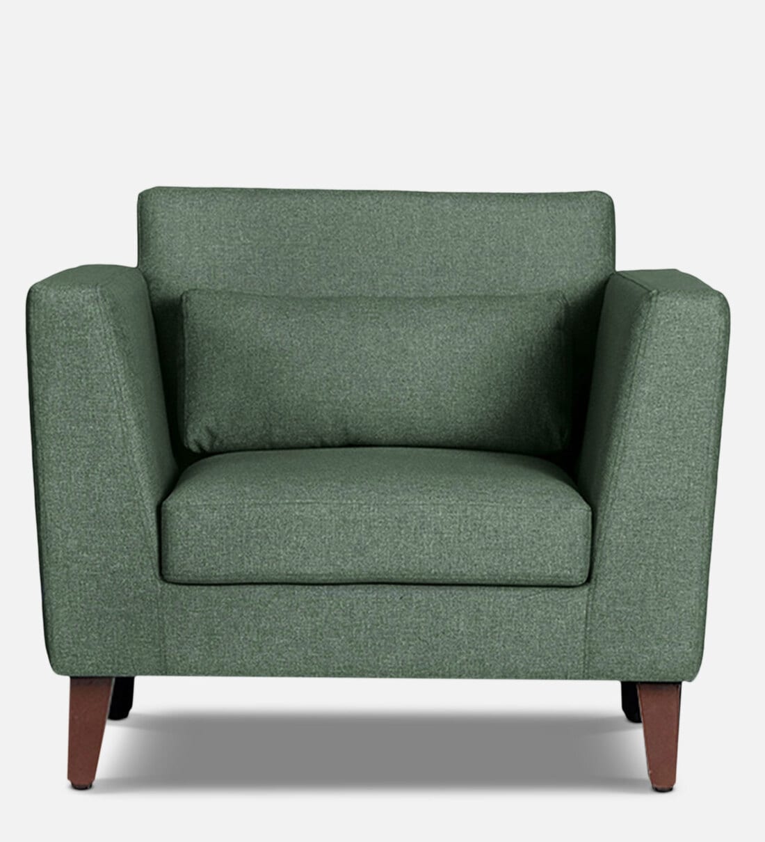 Buy Snoozepro Fabric 1 Seater Sofa in Omega Green Colour by Wakefit ...