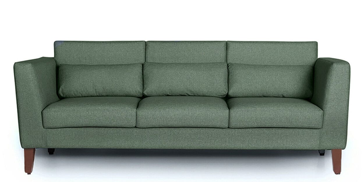 Buy Snoozepro Fabric 3 Seater Sofa in Omega Green Colour by Wakefit ...