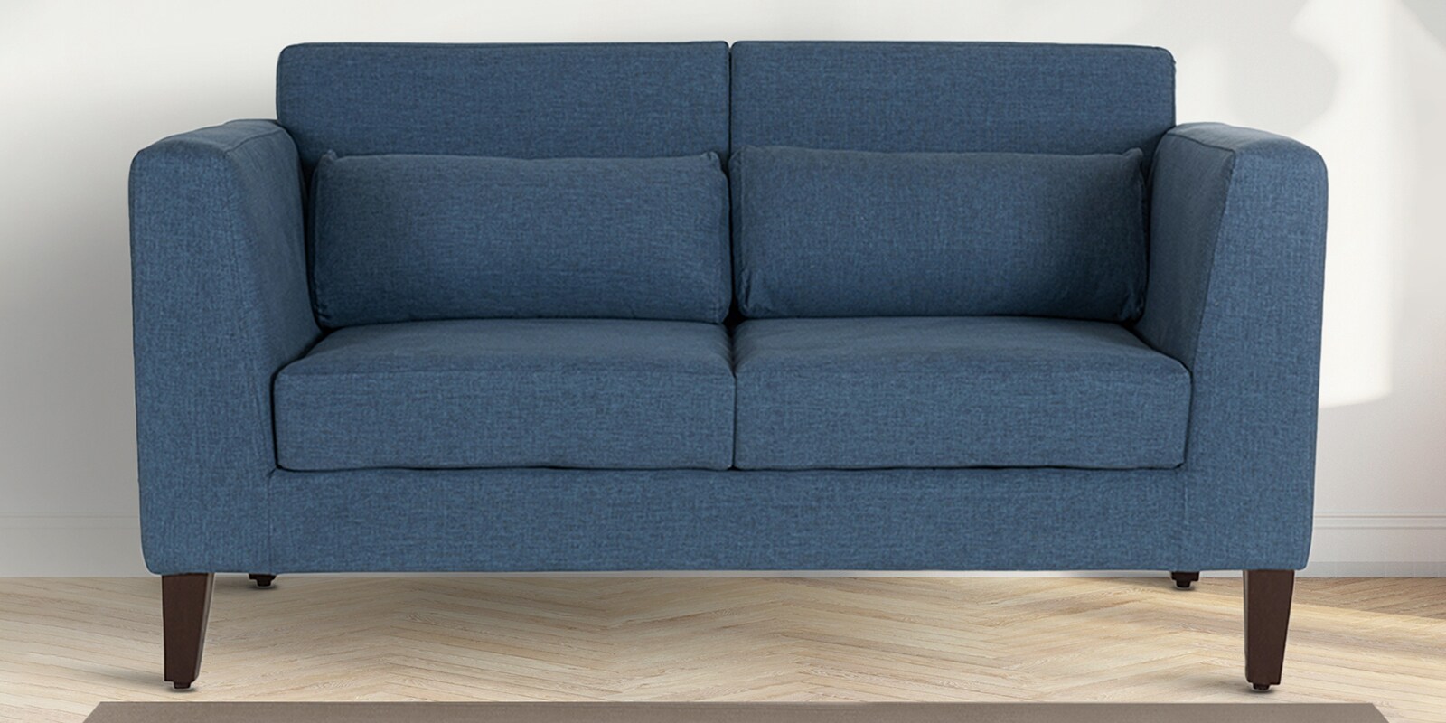 Buy Snooze Fabric 2 Seater Sofa in Sapphire Blue Colour at 27% OFF by ...