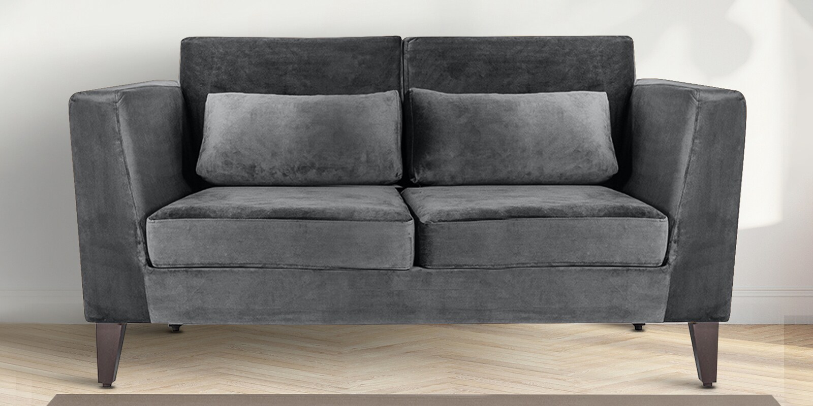 Buy Snooze Velvet 2 Seater Sofa in Space Grey Colour at 27% OFF by ...